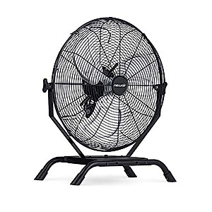 NewAir 20” Outdoor Rated 2-in-1 High Velocity Floor or Wall Mounted Fan with 3 Fan Speeds and Adjustable Tilt Head, NIF20CBK00