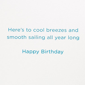 Papyrus Birthday Card (Smooth Sailing)