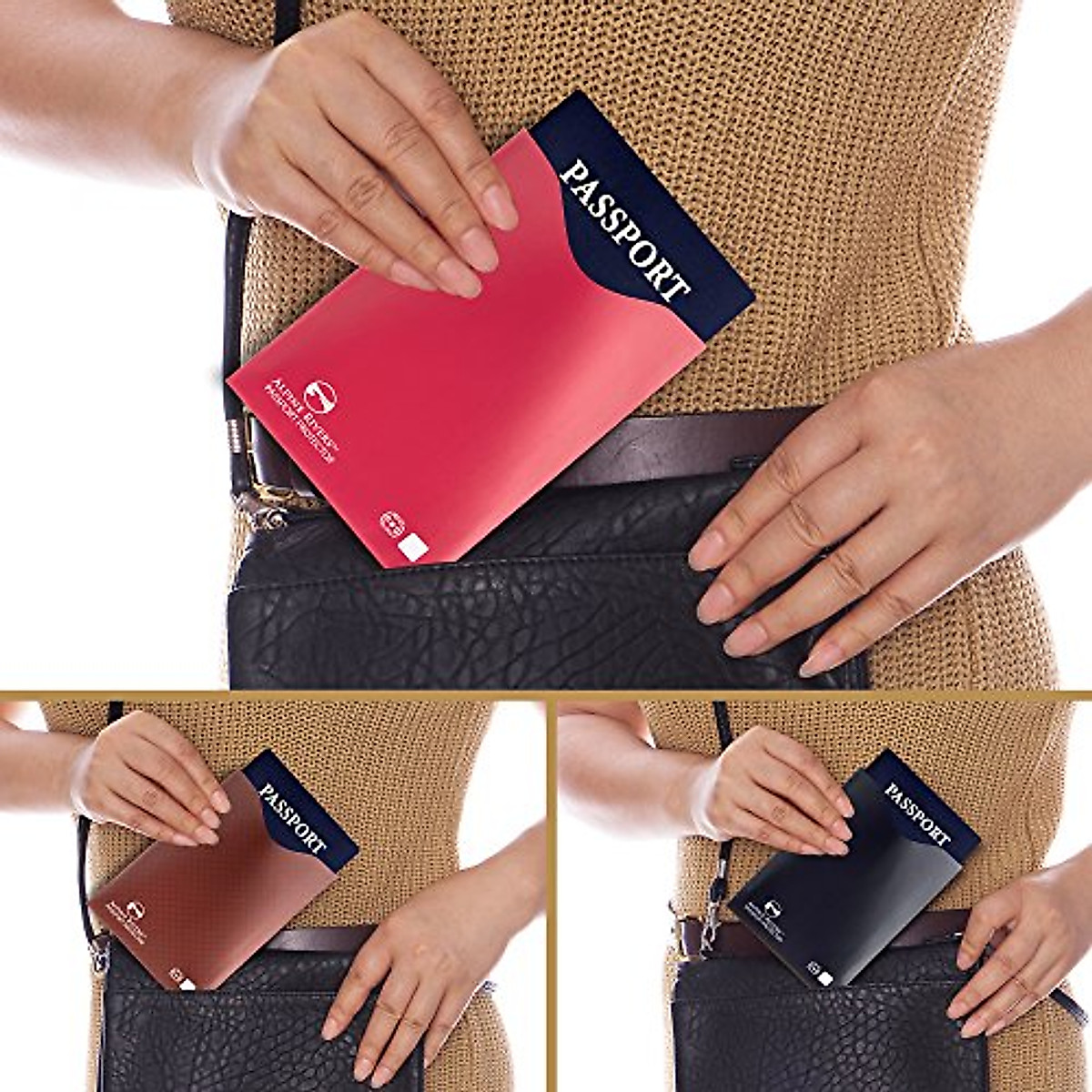 18 RFID Blocking Sleeves (14 Credit Card Holders & 4 Passport Protectors) Ultimate Premium Identity Theft Protection Sleeve Set for Men & Women. Smart Slim Design fits Wallet/Purse (Color Versatile)