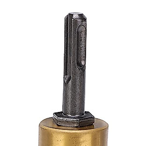 Drill Screw Cone Wood，Firewood Split Drill Bit Round Shank High Speed Steel Wood Cone Punch Accessories 32mm