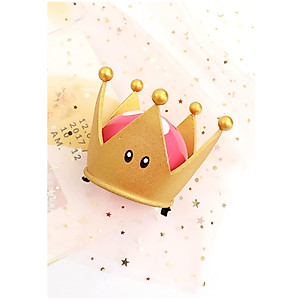 C-ZOFEK Bowsette Crown Gold Plastic Halloween Cosplay for Women (Gold)