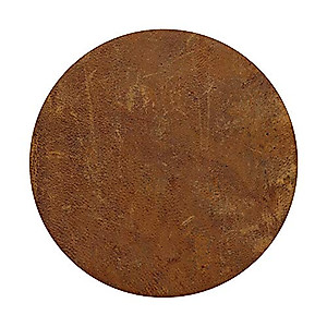 Brown Leather Holder Vintage Rustic Print Phone Grip Stand PopSockets PopGrip: Swappable Grip for Phones & Tablets