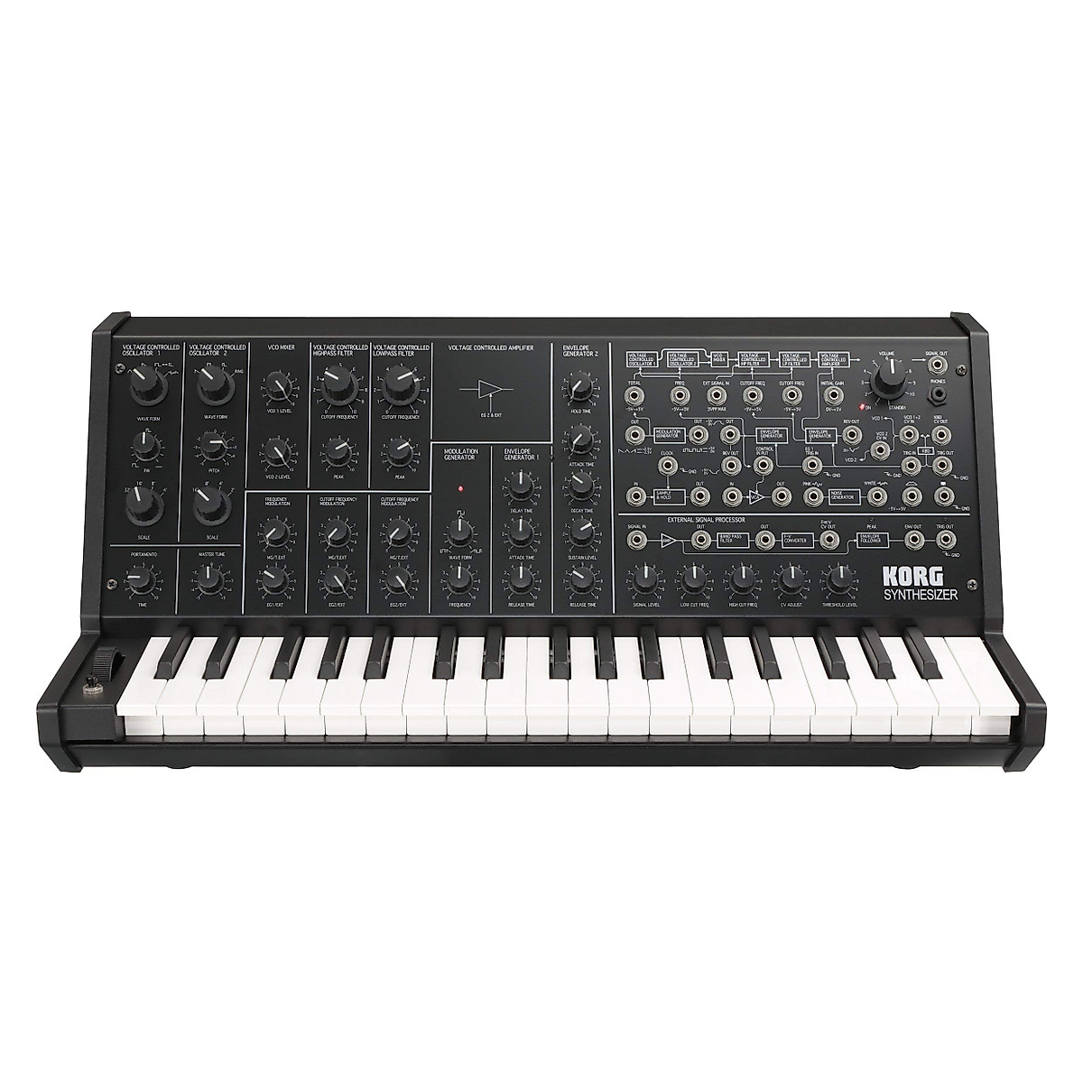 Korg MS20 Mini Semi-Modular Analog Synthesizer (MS20MINI), MultiColored, M (Renewed)