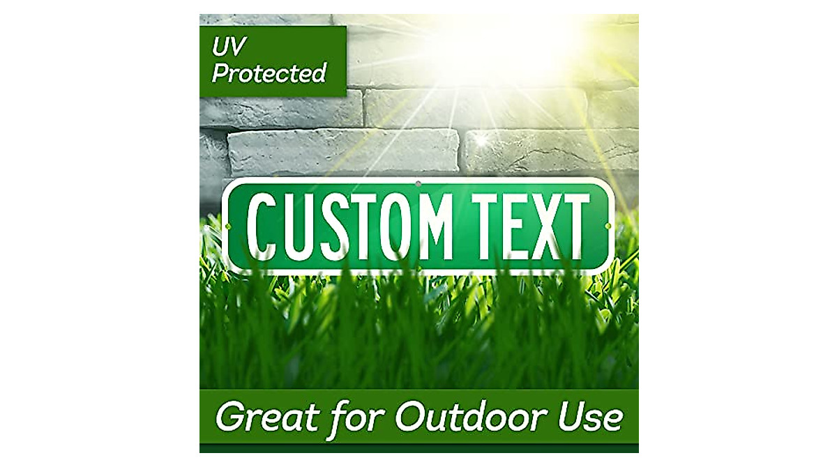 Custom Street Signs - Durable 6x24 AlumaBond Signs in 8 Colors