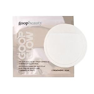 goop 15% Glycolic Acid Overnight Peel | Retexturizes, & Brightens Skin | Inspired by Professional Chemical Peels | 4 pack | Paraben and Silicone Free