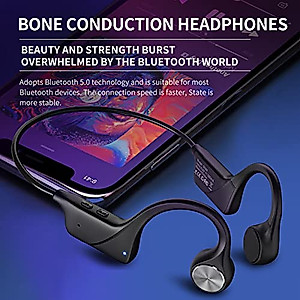 opiytou Bone Conduction Headphones Bluetooth,Wireless Open Ear Sport Headphones,Built-in Mic,IPX6 Sweat Resistant 001 0