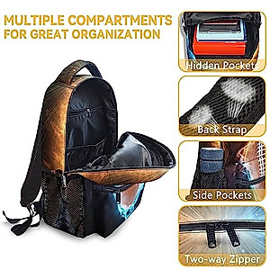 XaocNyx Football Backpack with Lunch Box and Pencil Case Set, 3 in 1 Matching Boys Black Backpacks Combo, Cool Bookbag and Pencil Case Bundle