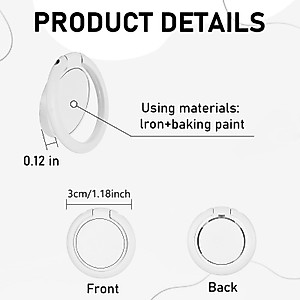 Nogeqi 8 Pcs Sunglass Holder for Wall Adhesive Glasses Organizer Glasses Holder Wall Hanging Round Sun Glasses Holder for Eyeglass Eyewear Sunglasses Display Home Decor(White)