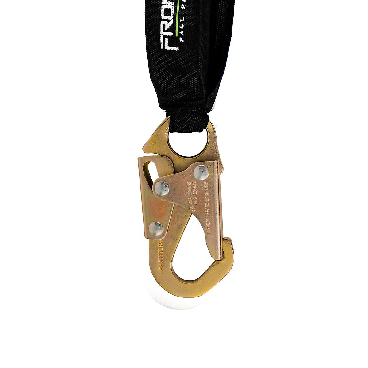 Frontline RPW061S 6' Web SRL with Steel Snap Hook | Pocket-Sized Design | Lightweight & Durable | High-Strength Webbing | Quick-Action Braking | 310 lbs Capacity | ANSI & OSHA Compliant