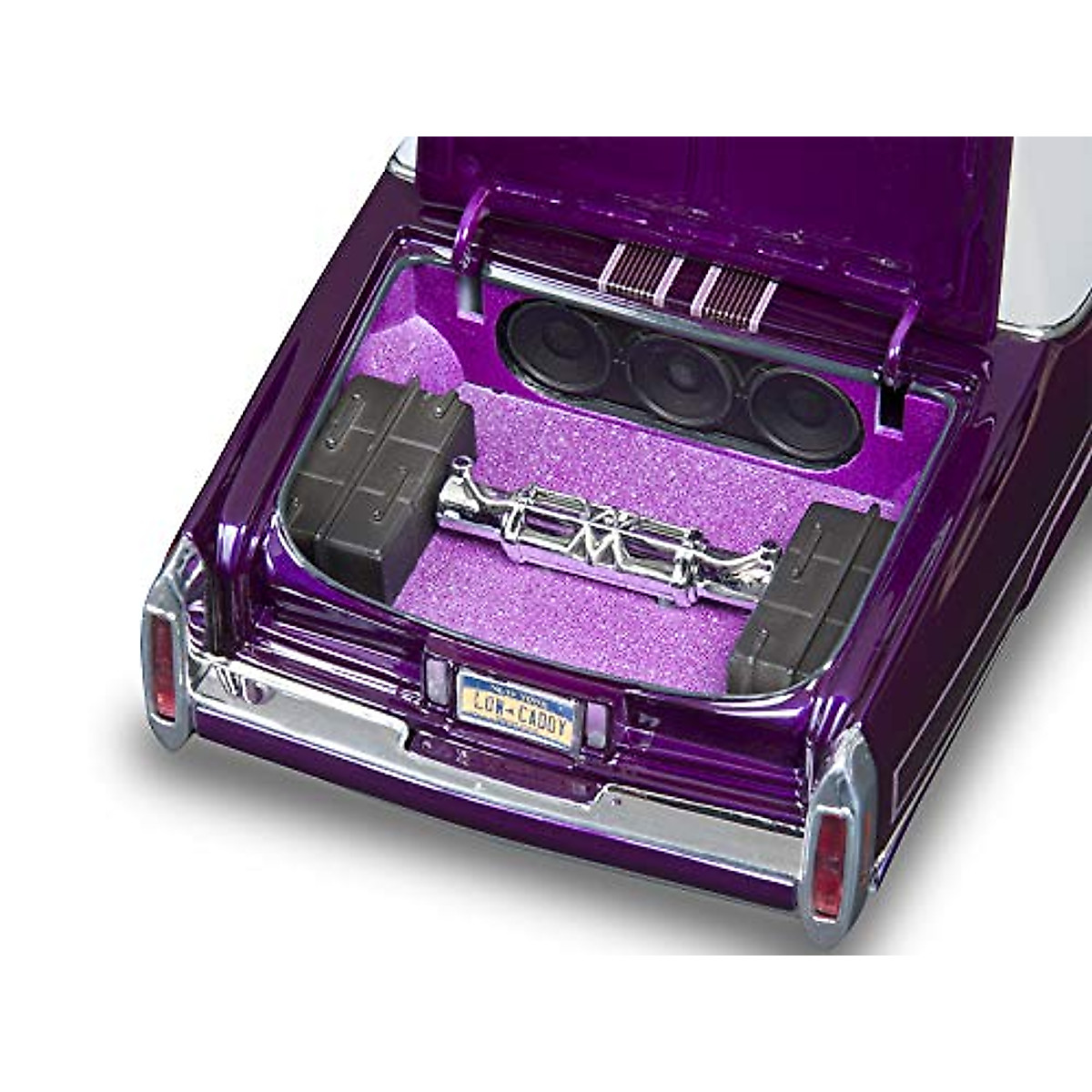 Revell 85-4438 Custom Cadillac Lowrider Model Car Kit 1:25 Scale 110-Piece Skill Level 5 Plastic Model Building Kit , Purple