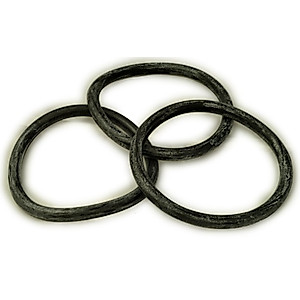 Hoover Convertible Upright Vacuum Cleaner Belts, Fits: All Hoover Uprights Where The Belt Rides in The Center of brushroll, 3 Belts in Pack