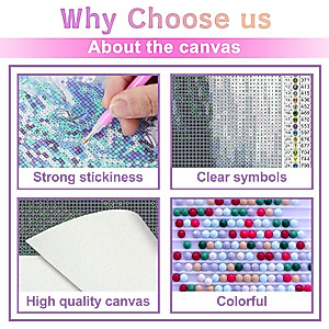 Snuqevc Diamond Painting Kits Angel Baby - Painted Lovely Figures for Adults and Children Full Circle Gemstone Crystal Crafts, for Room Decor Home Decor Relaxing Gift 8x12inch