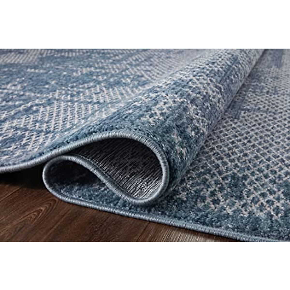 Loloi II Vance Collection VAN-01 Denim / Dove, Traditional 9'-6" x 13'-1" Area Rug