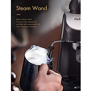 Yabano Espresso Machine, 3.5Bar Espresso Coffee Maker, Espresso and Cappuccino Machine with Milk Frother, Espresso Maker with Steamer