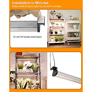 DOMMIA Plant Light for Indoor Plants, Full Spectrum Grow Lights for Indoor Plants, Brightness Led Grow Lights for House Plants, Plant Growing Lamps for Indoor Growing