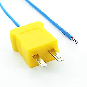DEVMO 2Pcs 2M TP-01 Instrument Temperature Measurement Line K-Type Temperature Sensing Line Thermocouple Temperature Probe Sensor