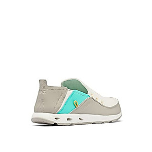Columbia Men's Bahama Vent PFG Boat Shoe, Cloud Grey/Electric Turquoise, 9.5