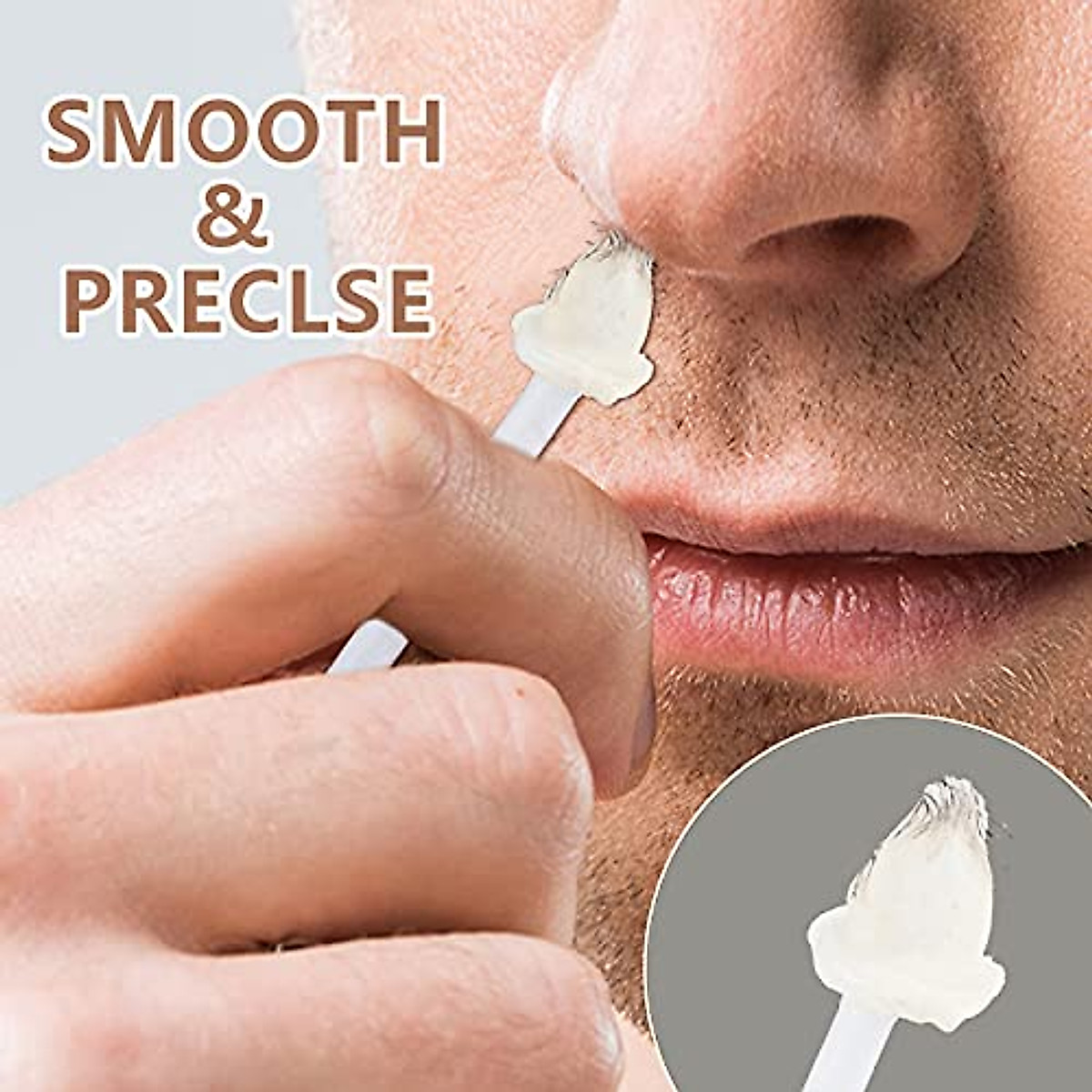 40 Pcs Nose Wax Sticks Nose Waxing Applicators for Nose Hair Remover Wax Applicator Nose Wax Kit Accessories for Nostril Nasal Cleaning Ear Hair Removal for Men Women