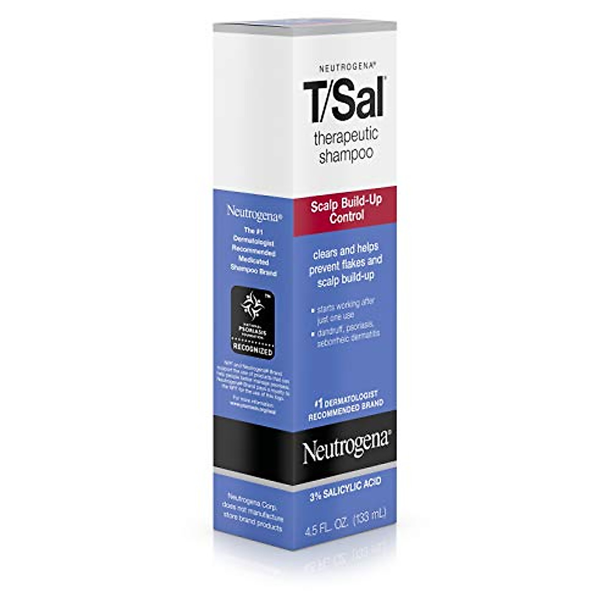 Neutrogena T/Sal Therapeutic Shampoo, Scalp Build-Up Control 4.5 oz, 130 fl oz