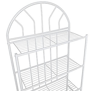 BAIODNB Over The Toilet Storage Rack, 3 Tier Over The Toilet Storage Cabinet Toilet Shelf, Space Saver Bathroom Organizers Over Toilet for Bathroom, Restroom, Laundry(White)