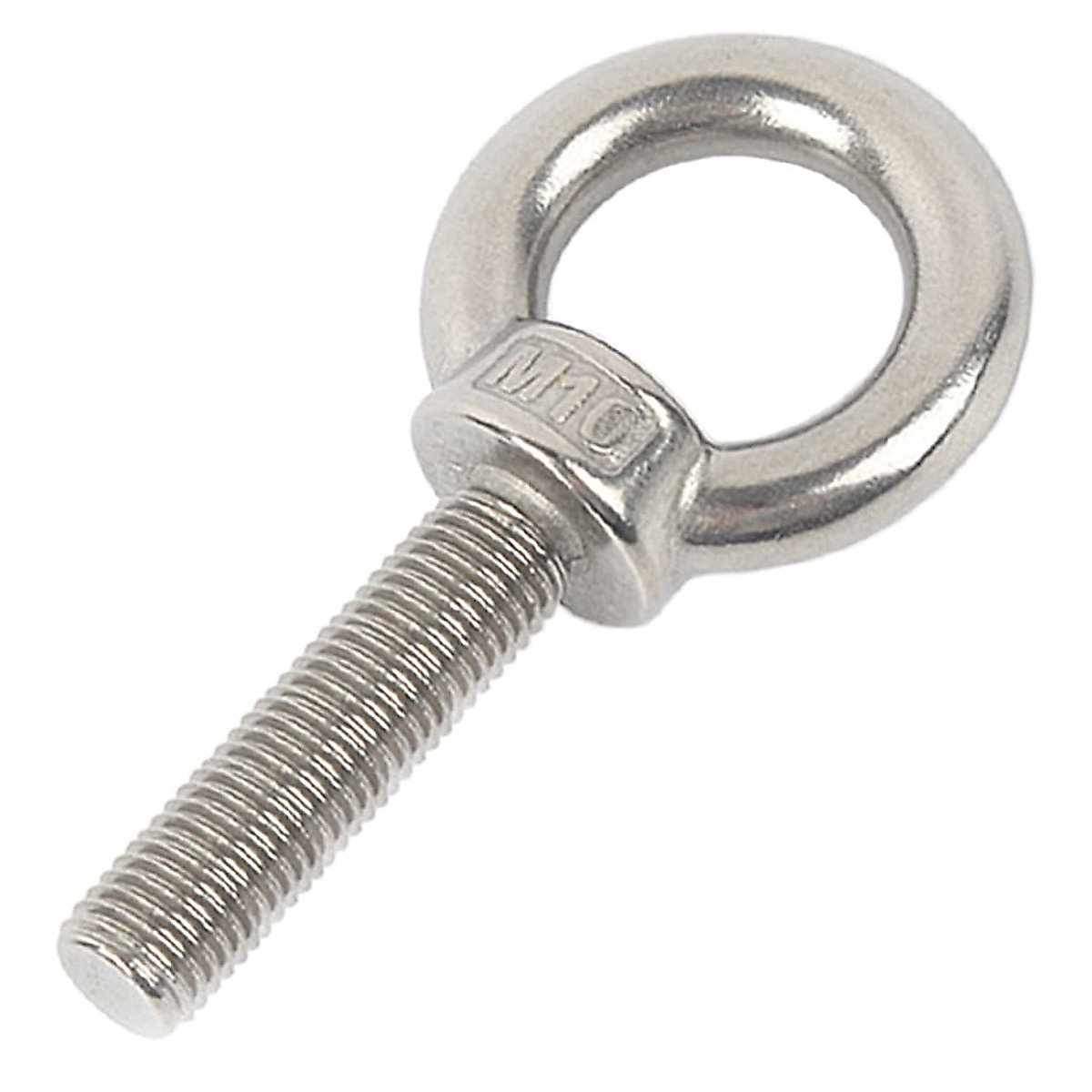 HYXXYY Shoulder Eye Bolt, M10 304 Stainless Steel Eye Bolts 3/8"x1.18" Eye Bolts Heavy Duty Screw Bolt with Washer and Nuts Set Muti-Function for Indoor Outdoor, 10mm x 30mm, 4 Pack