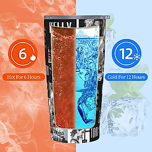 LIUOPWAS Tori Music Kelly Stainless Steel Insulated Cups Reusable Travel Coffee Mug Tumblers Cup With Lid and Straw 20 oz