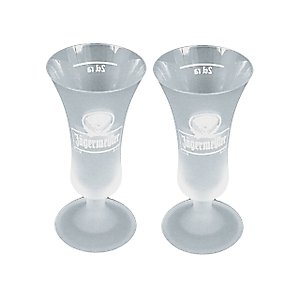 Jagermeister Frosted Cordial Shot Glass Set of 2