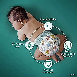 Pampers Baby Dry Diapers Size 0/Newborn 104 Count