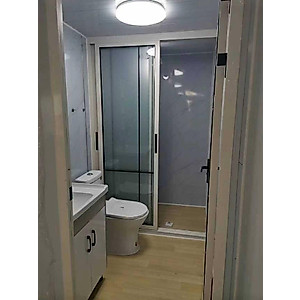 Mahar Traders Expandable Tiny Mobile House to Live in, Foldable Prefabricated Home, casas prefabricadas para Vivir, Fold up House with Restroom, 20FT Floor Plans, Red OR White