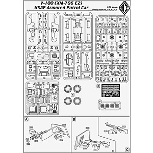 ACE 72438-1/72 - V-100 (XM-706 E2) USAF Armored Patrol Car Armor kit