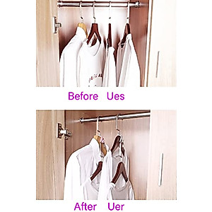 Clothes Hanger Connector Hooks 60 Pcs Hangers Space Saving Closet Hanger Plastic Hooks for Family or Clothing Shop Organizer Hangers Accessory