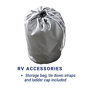 EliteShield ShieldAll Ultimate Class C RV Cover, Waterproof UV Resistant Class C Motorhome Cover Fits 30 feet to 32 feet Class C RV, Silver Color