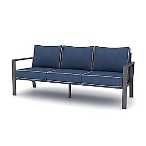 Creative Living Outdoor Furniture with 24x24 Inches Deep Seating Patio Cushions, Sofa, Charcoal