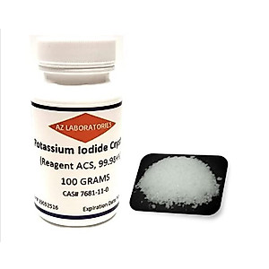 Potassium Iodide - 100% Pure USP Crystals - 31% K / 69% I, 100 grams (3.52 oz)