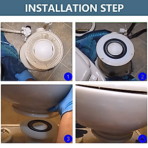 Sikawai 385311462 385310677 RV Toilet Seal Kit Replacement Fits for Do-Metic Seala0nd VacuF0lush Toilets 110 111 210 510 510H 511 - Without Overflow Holes