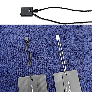 Hang Tag String Black 7" 1000Pcs Nylon Snap Lock Pin Loop Fastener Hook Ties Easy and Fast to Attach by Renashed