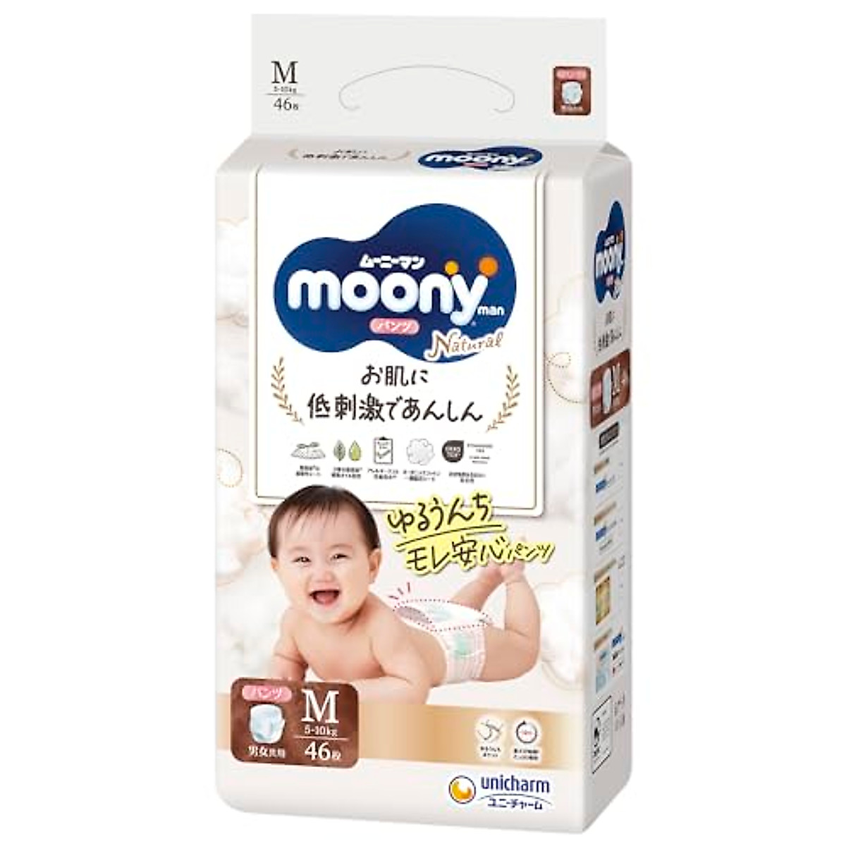 unicharm Moony Natural Moonyman Pants Type (M Size)