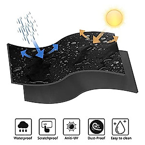 TOHONFOO Grill Cover for Weber 9010001 Traveler Grill Full Cover Length Heavy Duty Waterproof 600D Oxford Fabric Cover