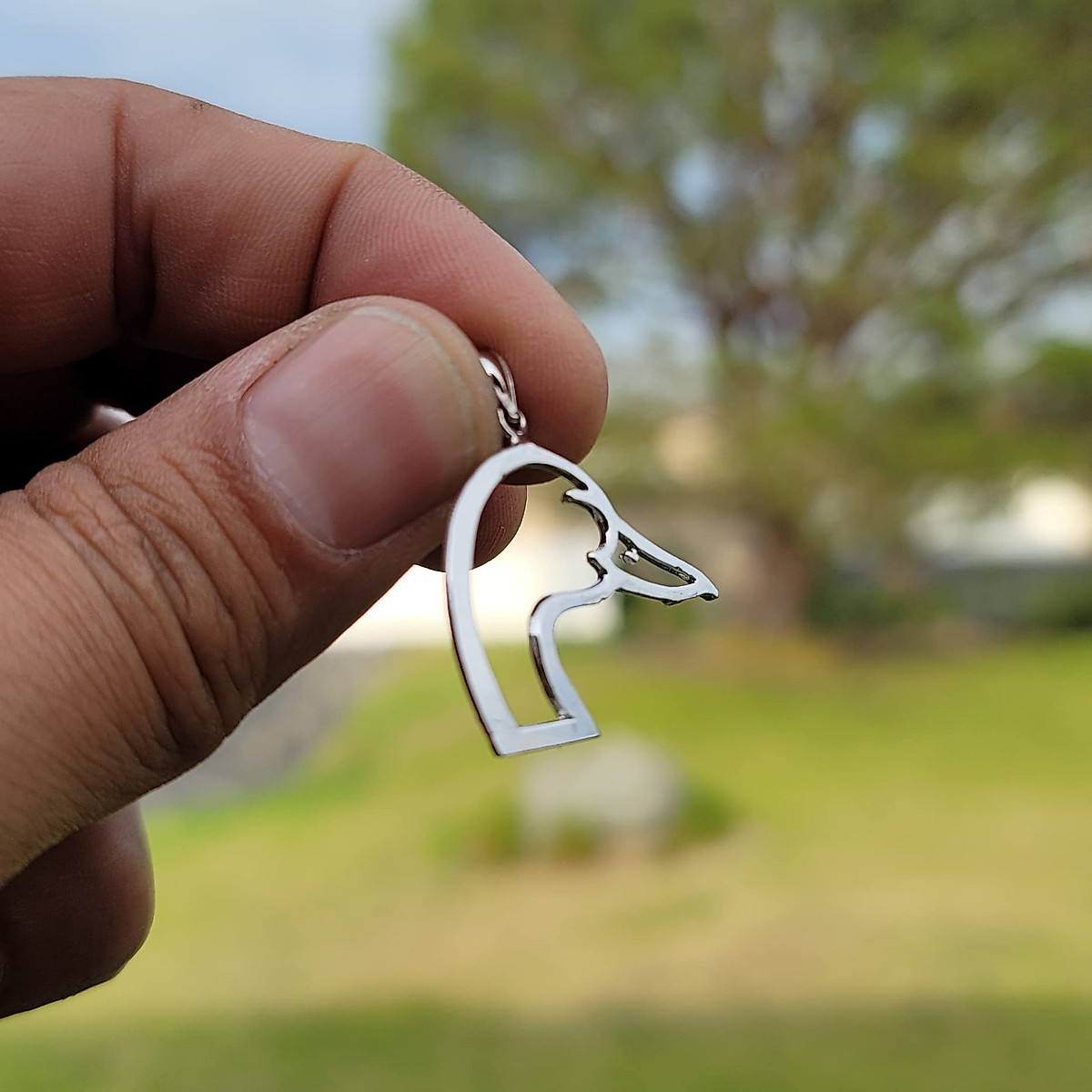 Jewels Obsession Duck Head Pendant | Sterling Silver 925 Duck Head Pendant - 32 mm