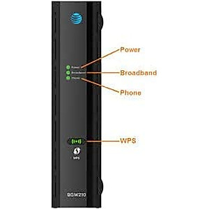 ARRISAT&T Arris BGW210-700 802.11bgnac 400mW Bonded VDSL2 Wireless Voice Gateway 4 x Gigabit Ports (ONT REQUIRED),Black (Renewed)