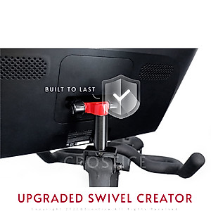 Crostice Swivel Mount Compatible with Peloton Bike OG, Pivot for Off-Bike Workout, 360° Movement Swivel Adapter, Swivel Screen Attachment, Easy & Sturdy Swivel, Hard Steel Support, Red