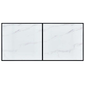 WHOPBXGAD Dining Table,Kitchen Tables, Dining Room counters Suitable for Kitchen, Dining Room, Living Room,White 63"x31.5"x29.5" Tempered Glass