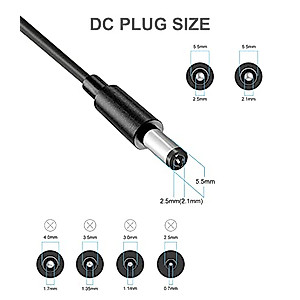 9V AC DC Adapter for Brother P-Touch PT-D210 PT-D200 PT-12 PTH110 Label Maker Replacement AD-24 AD-24ES Charger Power Supply Cord Wall Plug Adapter (6ft Cable)