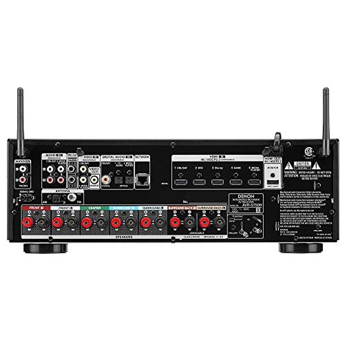 Denon AVR-S750H 7.2 Channel AV-Receiver, HiFi Amplifier, Alexa Compatible, 6 HDMI Inputs, 4K, Dolby Atmos & Vision, Bluetooth, Music Streaming, AirPlay 2, HEOS Multiroom