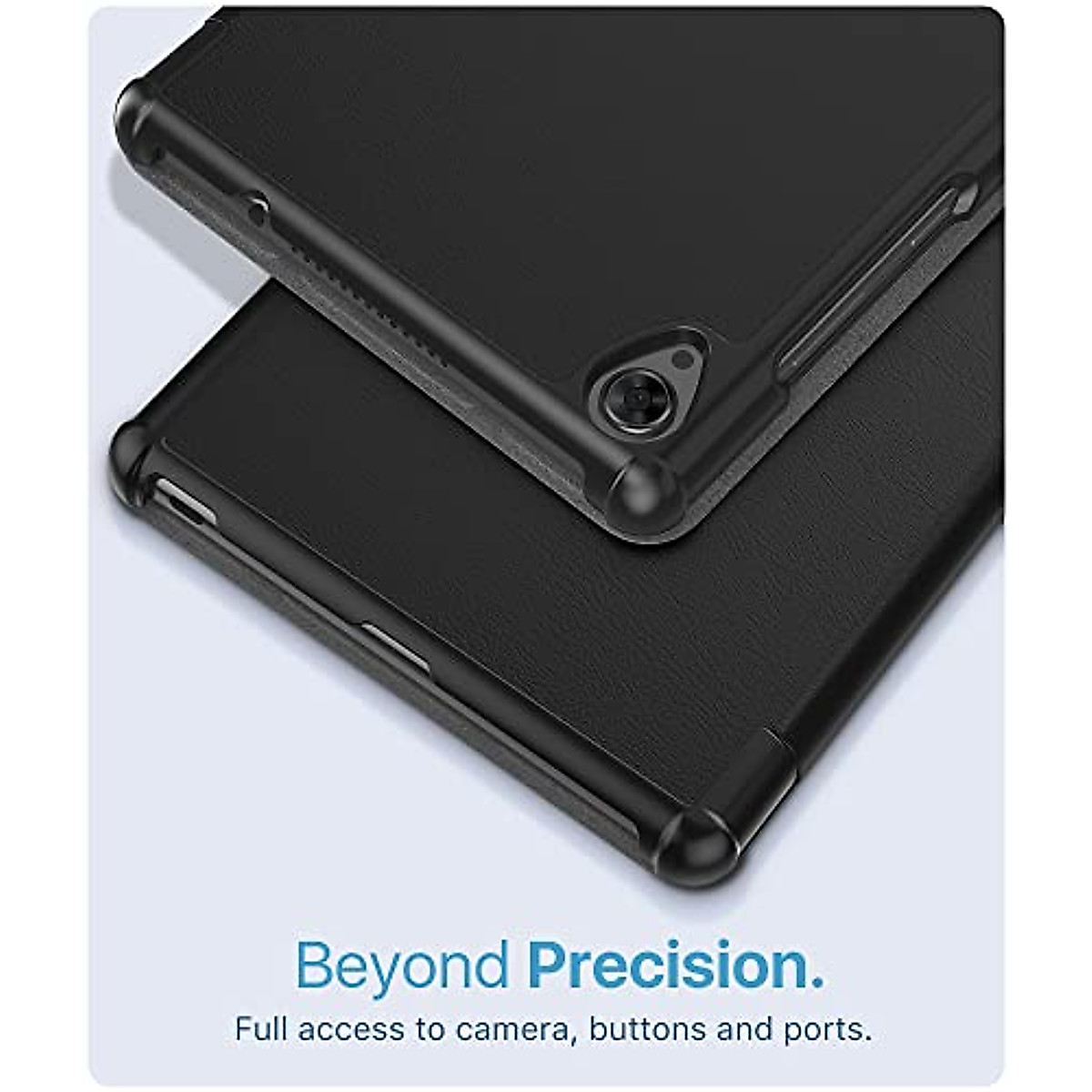 MoKo Case for Lenovo Tab M8 /Smart Tab M8 / Tab M8 FHD Case Model TB-8505F/TB-8505X/TB-8505FS/TB-8705F, Slim Lightweight Smart Shell Stand Cover Case for Lenovo Tab M8 HD/Tab M8 HD LTE, Black