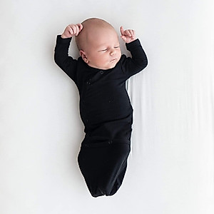 KYTE BABY Bundlers, Unisex Baby Sleeper Gowns, Rayon Made From Bamboo Material (3-6 Months, Midnight)