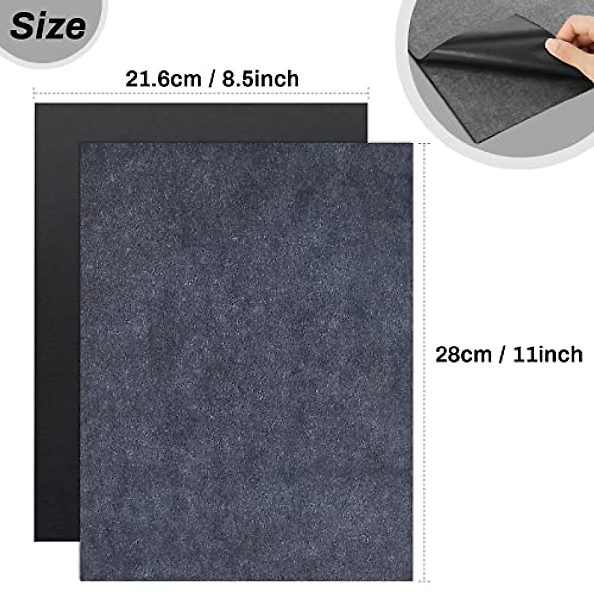 Carbon Transfer Copy Paper with Embossing Stylus Tool for Tracing, Cridoz 30 Sheets Graphite Transfer Tracing Paper with 5 Pcs Embossing Dot Tools for Tracing on Wood, Paper, Canvas (8.5 by 11 Inch)