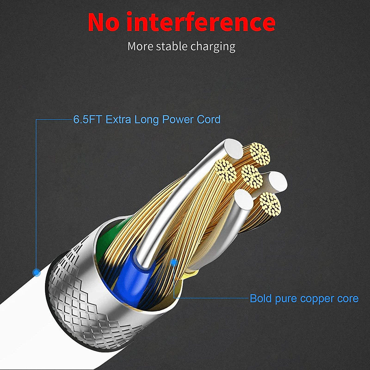 MEROM 6V Baby Swing Power Cord Compatible with Fisher Price Cradle Swing, Rainforest Cradle Swing, Butterfly Ocean Wonders Swing, Ingenuity Swing, Replacement Fisher Price Swing Adapter Cord