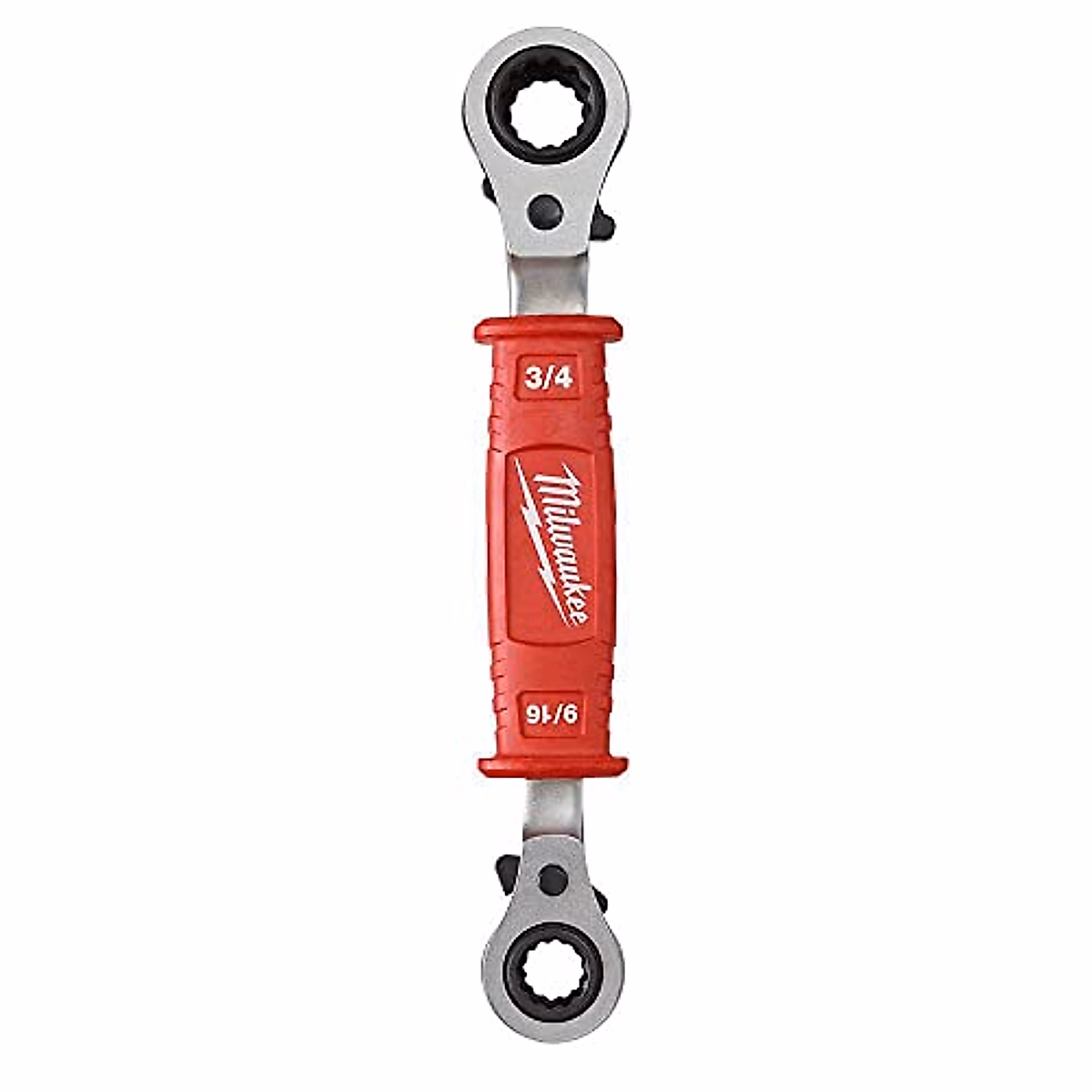 MILWAUKEE Linemanâ€s 4-in-1 Insulated Ratcheting Box Wrench 48-22-9212