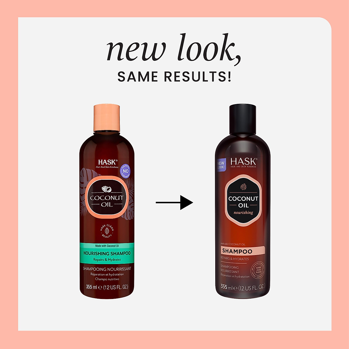 Hask Monoi Coconut Oil Nourishing Shampoo, 12 Ounce